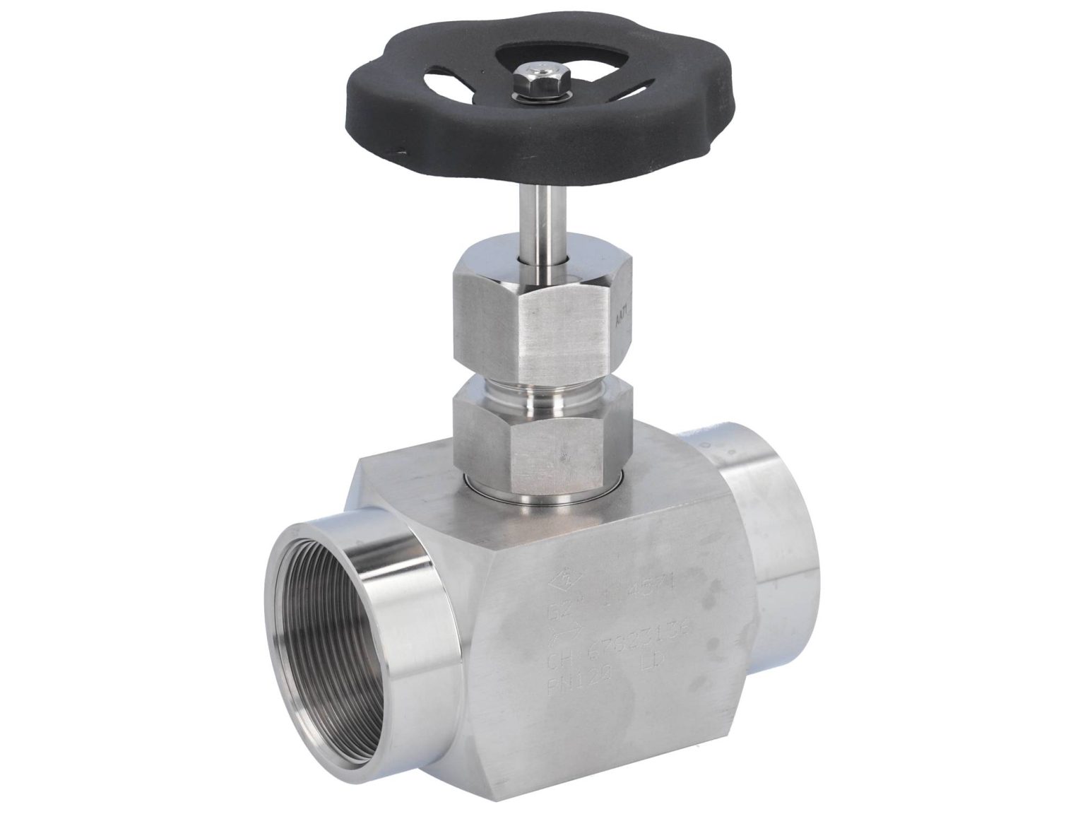 Needle valve 2 ", PN120, Stainless steel 1.4571 / PTFE - Politek ...