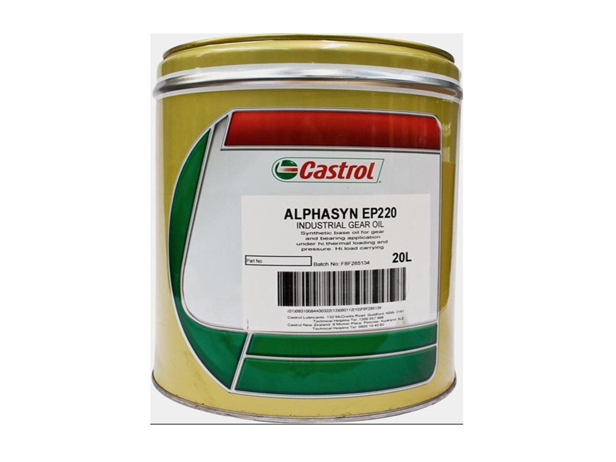 Castrol Alphasyn EP 220 Synthetic Industrial Gear Oil – 20L (4102794 ...