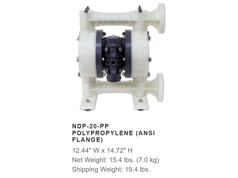 Yamada® NDP-20 Diaphragm Pump Series -2 - Politek Vietnam Import Export ...